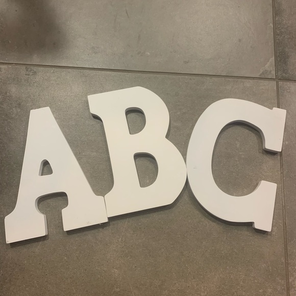 Other | 26 Piece Wooden Alphabet Set By Artminds 9 Letters 12 Thick ...